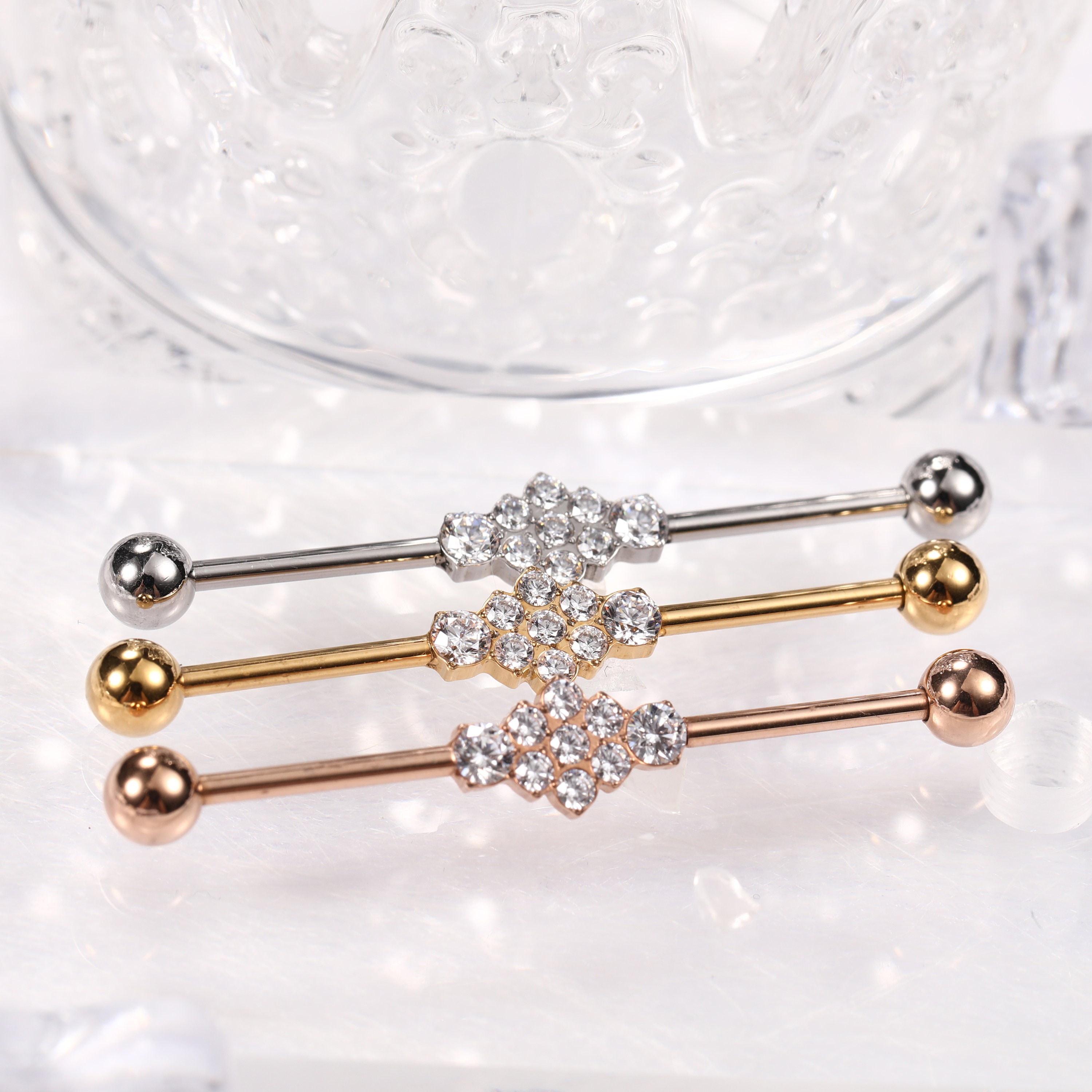 Industrial Bar Industrial Piercing Jewelry 14G Industrial Barbell ...