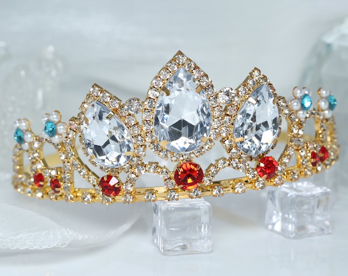 Rapunzel-tiara-acrylic-diamond Crown Crystal Tiara-sparkling Rhinestone ...