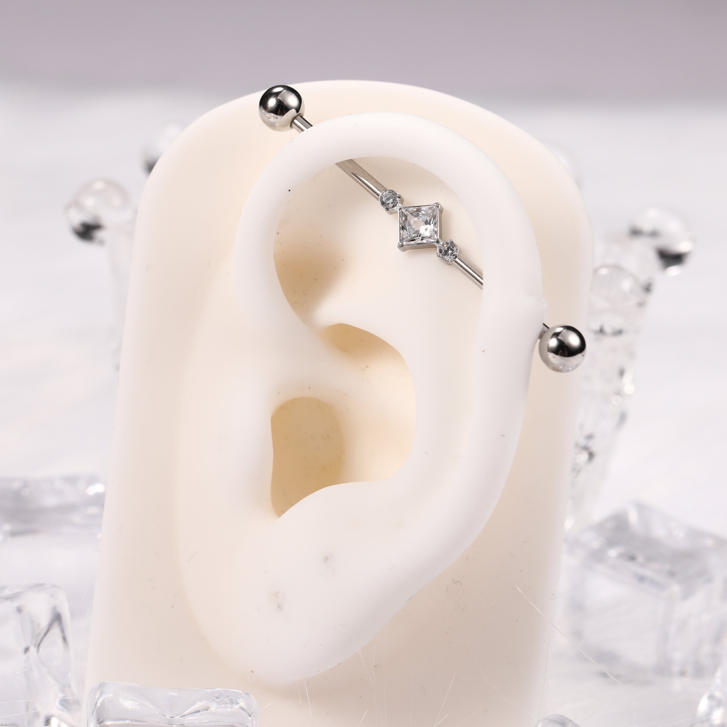 Industrial Bar Industrial Piercing Jewelry 14G Industrial - Etsy