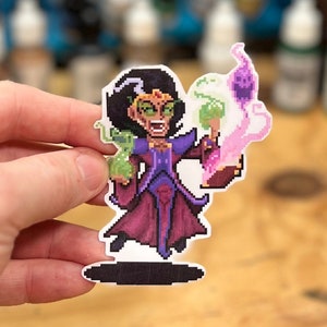 Tamsin Roame, Undead Warlock, Pixel Art Vinyl Sticker Hearthstone World ...