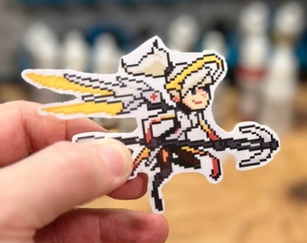 Overwatch 2 Mauga Pixel Spray Vinyl Sticker - Decal, Laptop, Phone ...