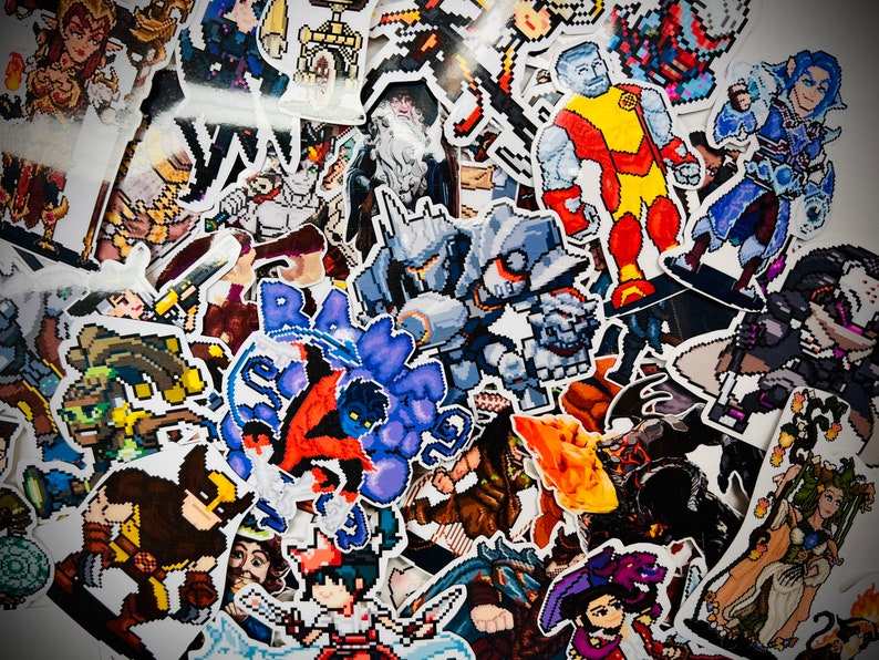 Overwatch 2 Genji Pixel Spray Vinyl Sticker Decal, Laptop, Phone ...