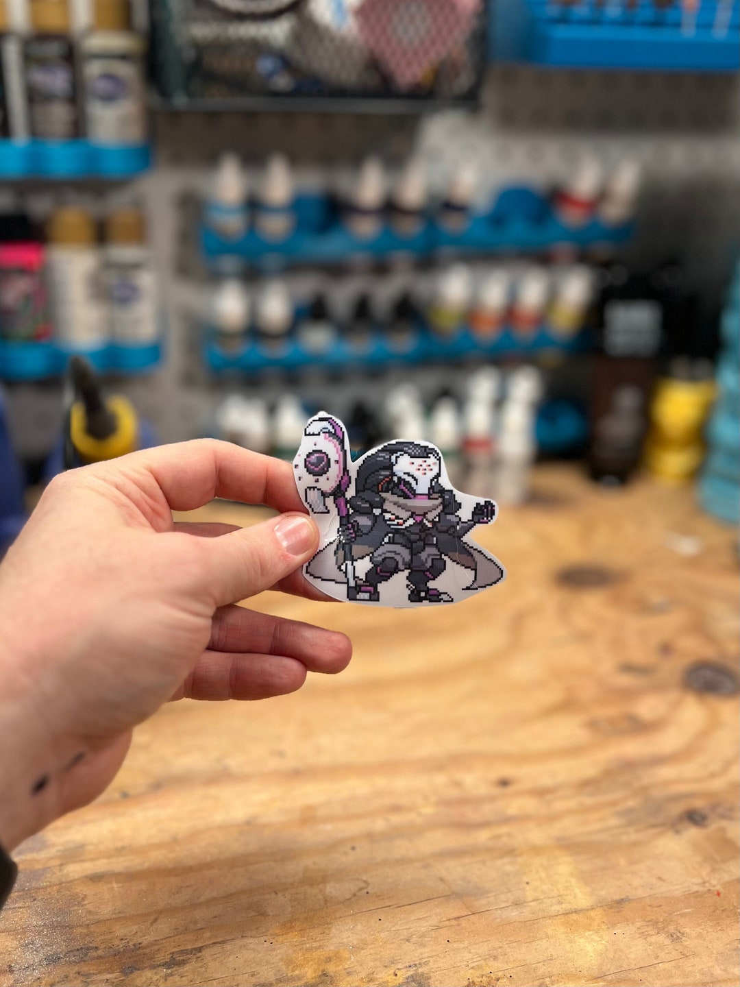 Overwatch 2 Ramattra Pixel Spray Vinyl Sticker Decal, Laptop, Phone ...