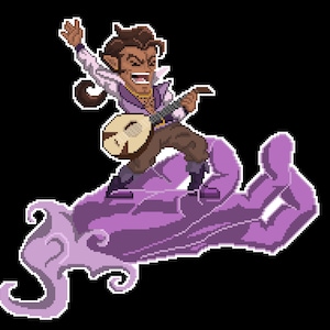 Scanlan Shorthalt Pixel Art Vinyl Sticker Critical Role Gnome Bard ...