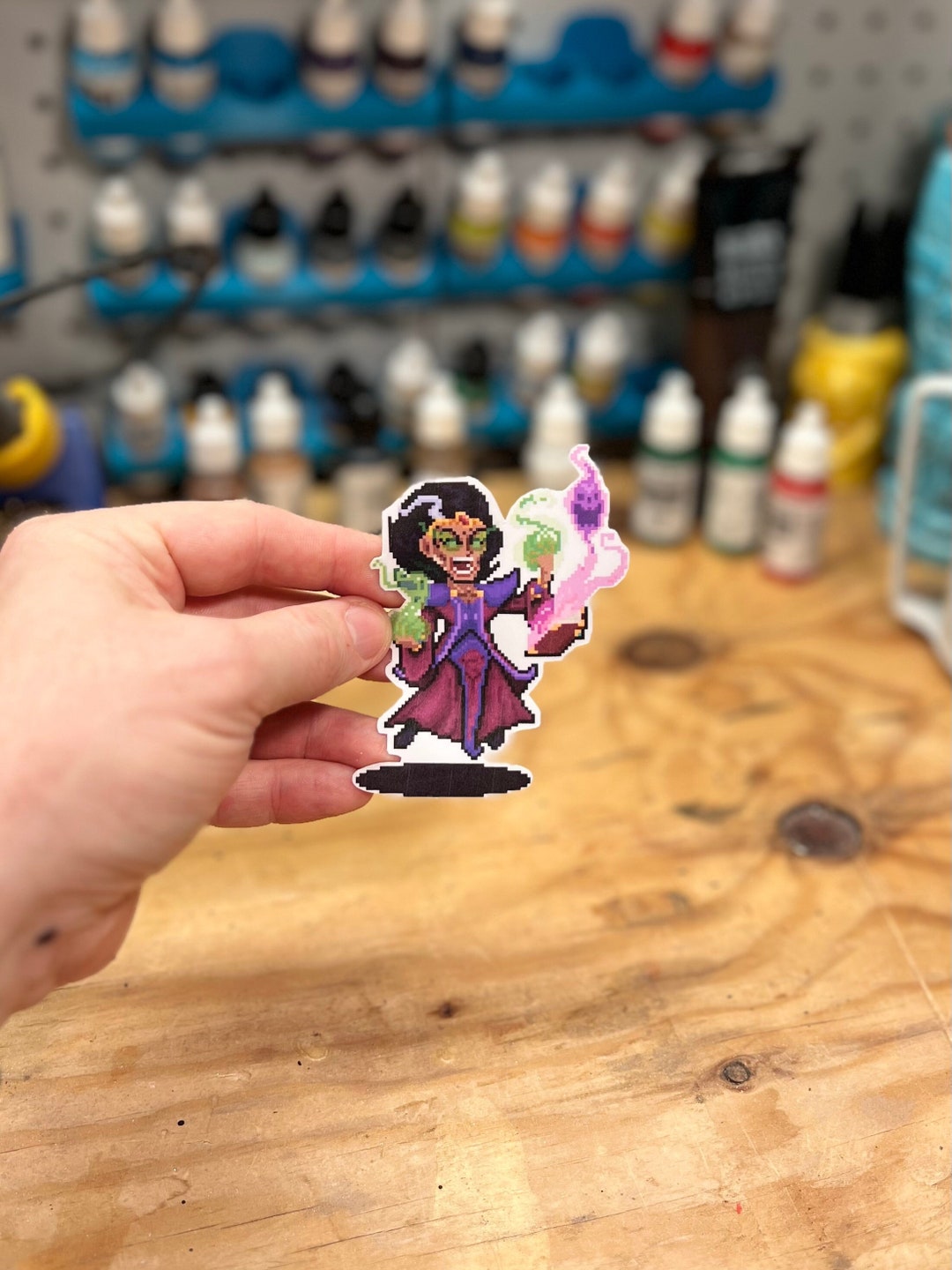 Tamsin Roame, Undead Warlock, Pixel Art Vinyl Sticker Hearthstone World ...