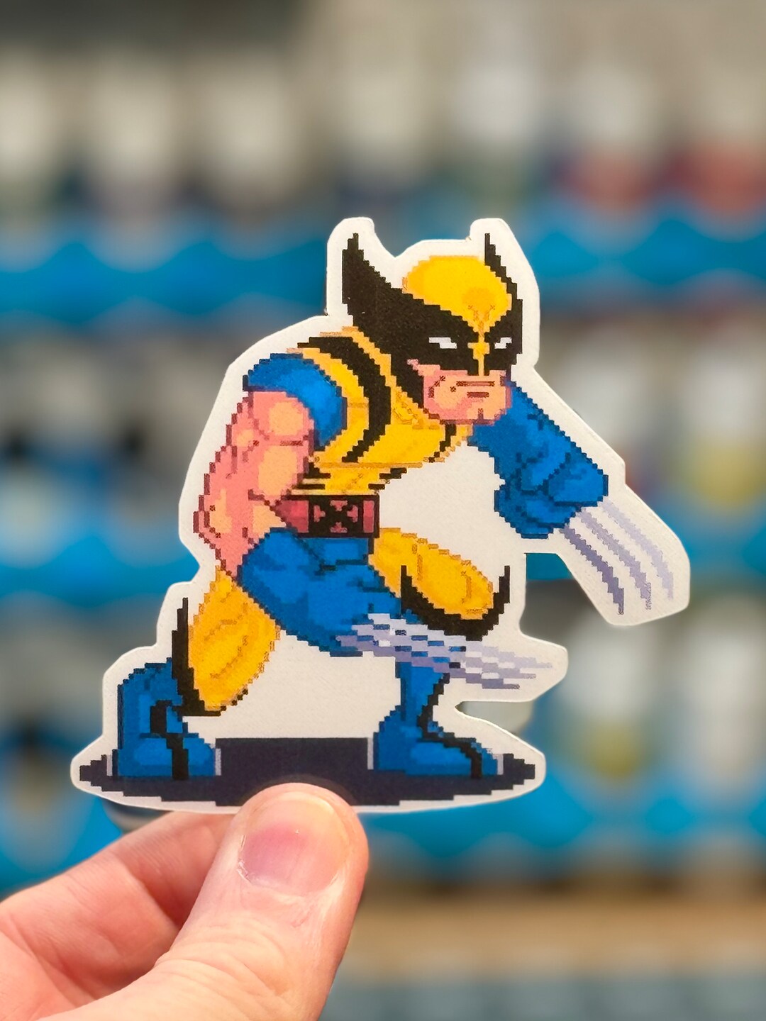 Wolverine 97 X-men Pixel Art Vinyl Sticker, Decal, Laptop, Phone, Comic ...