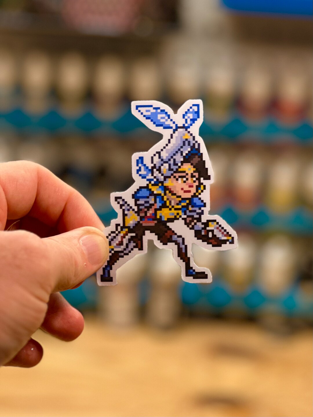 Adventurer Tracer Pixel Spray Overwatch 2 Vinyl Sticker Decal, Laptop ...