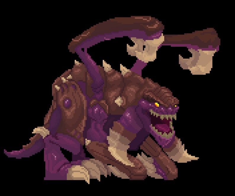 Starcraft 2 Zergling Pixel Art Vinyl Sticker - Etsy