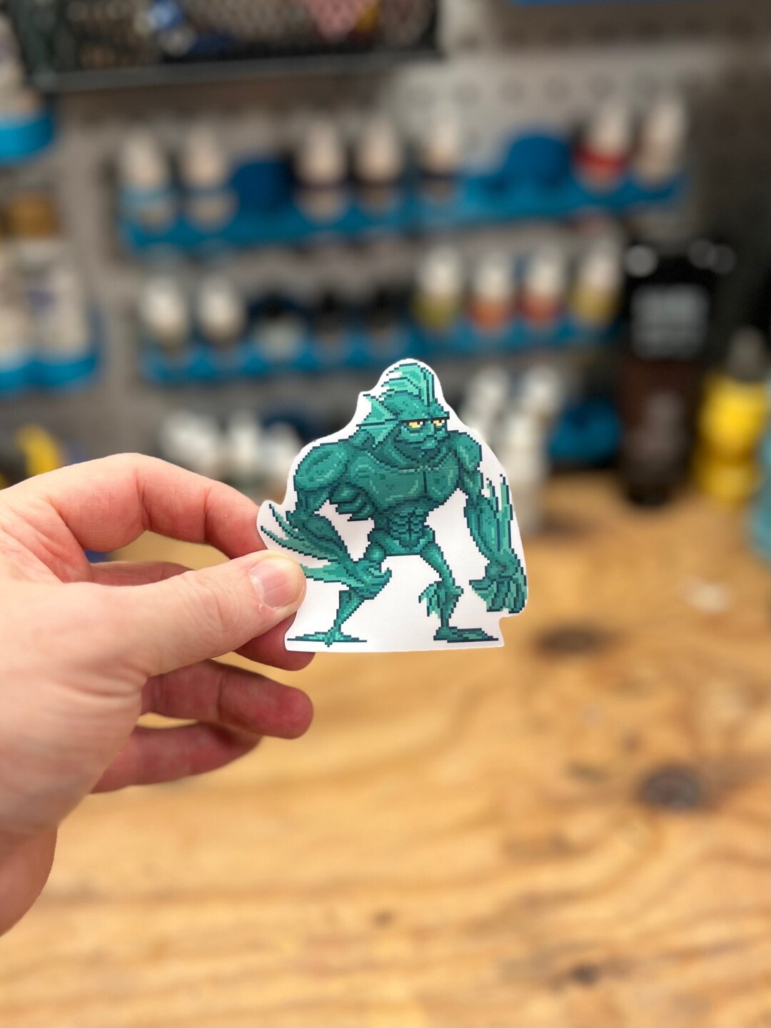 Pixel Art Creature From the Black Lagoon Sticker - Vinyl, Decal, Laptop ...