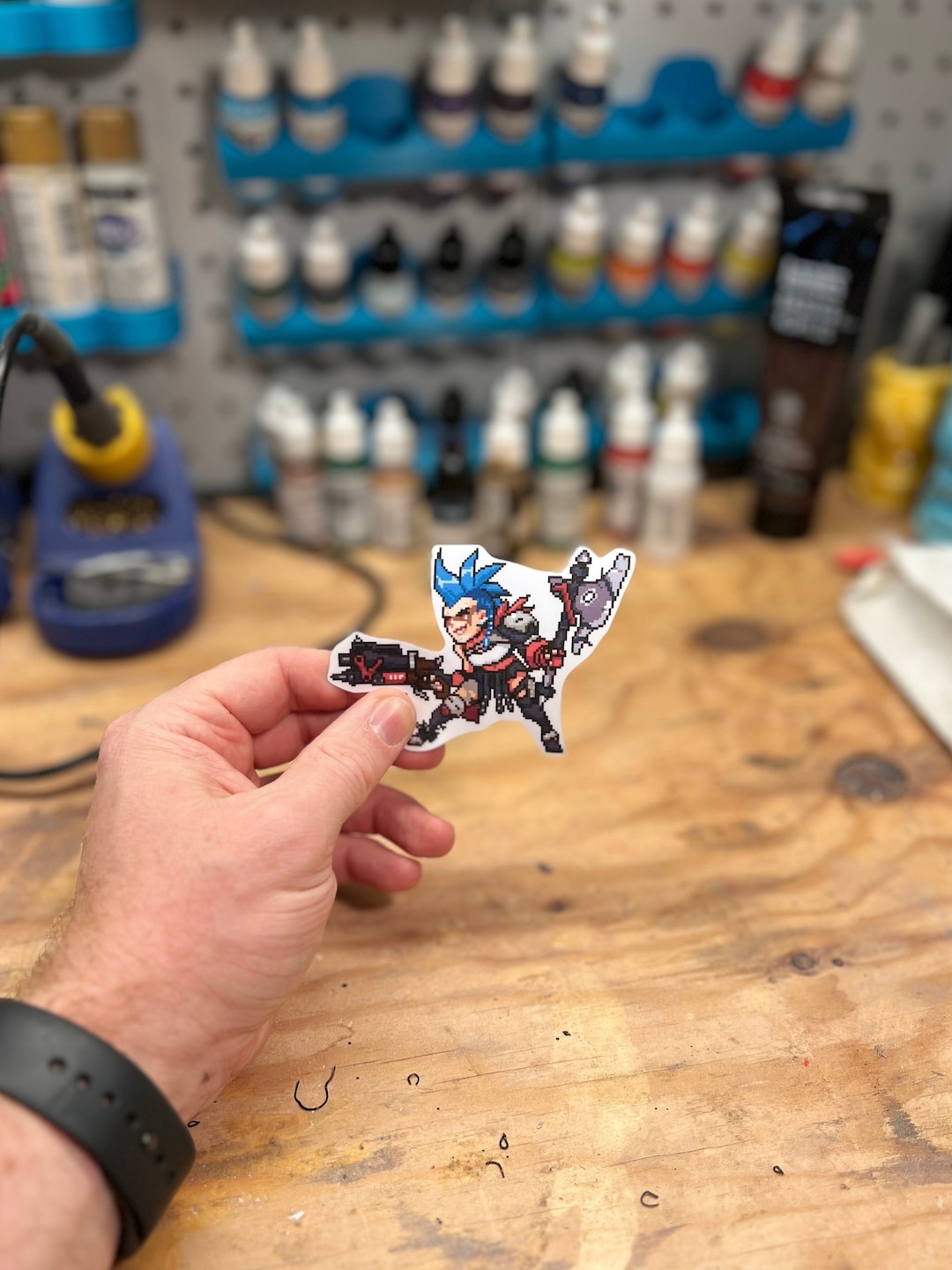 Overwatch 2 Junker Queen Pixel Spray Vinyl Sticker Decal, Laptop, Phone ...