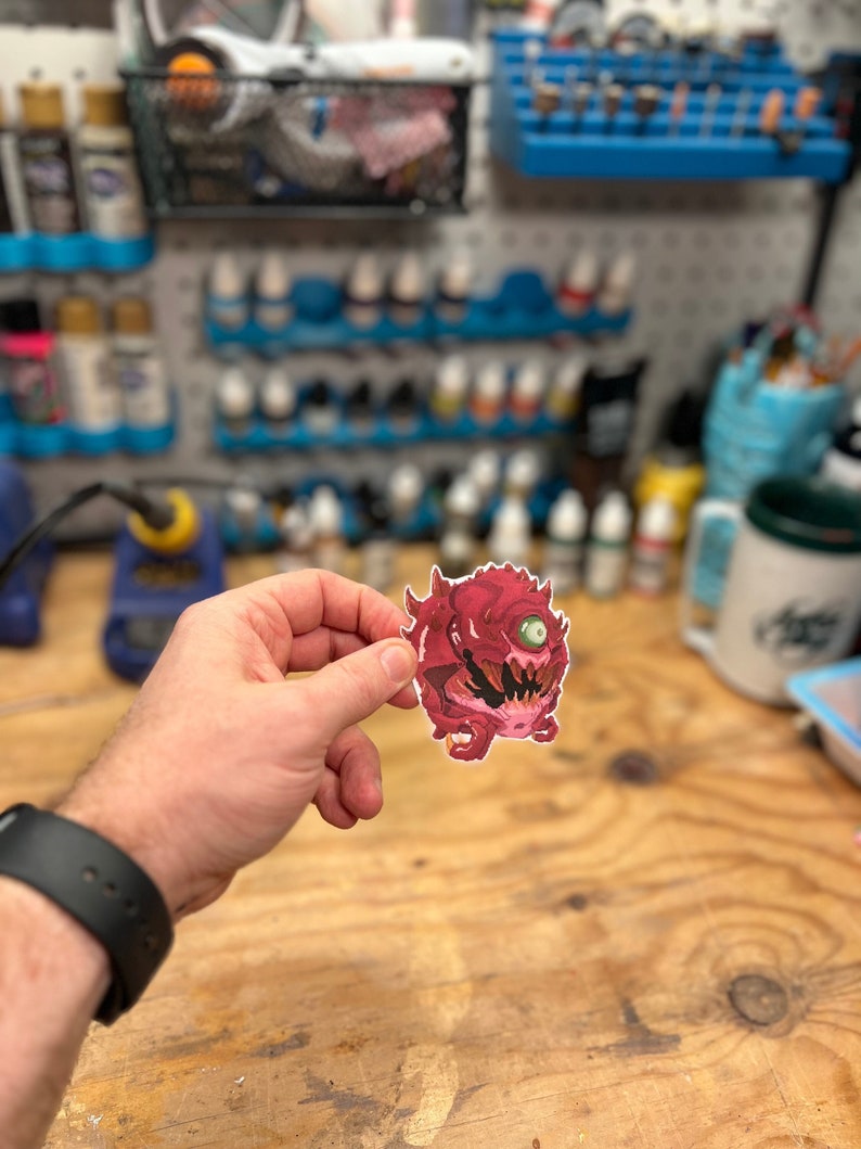 Cacodemon Doom Eternal Pixel Art Vinyl Sticker - Etsy