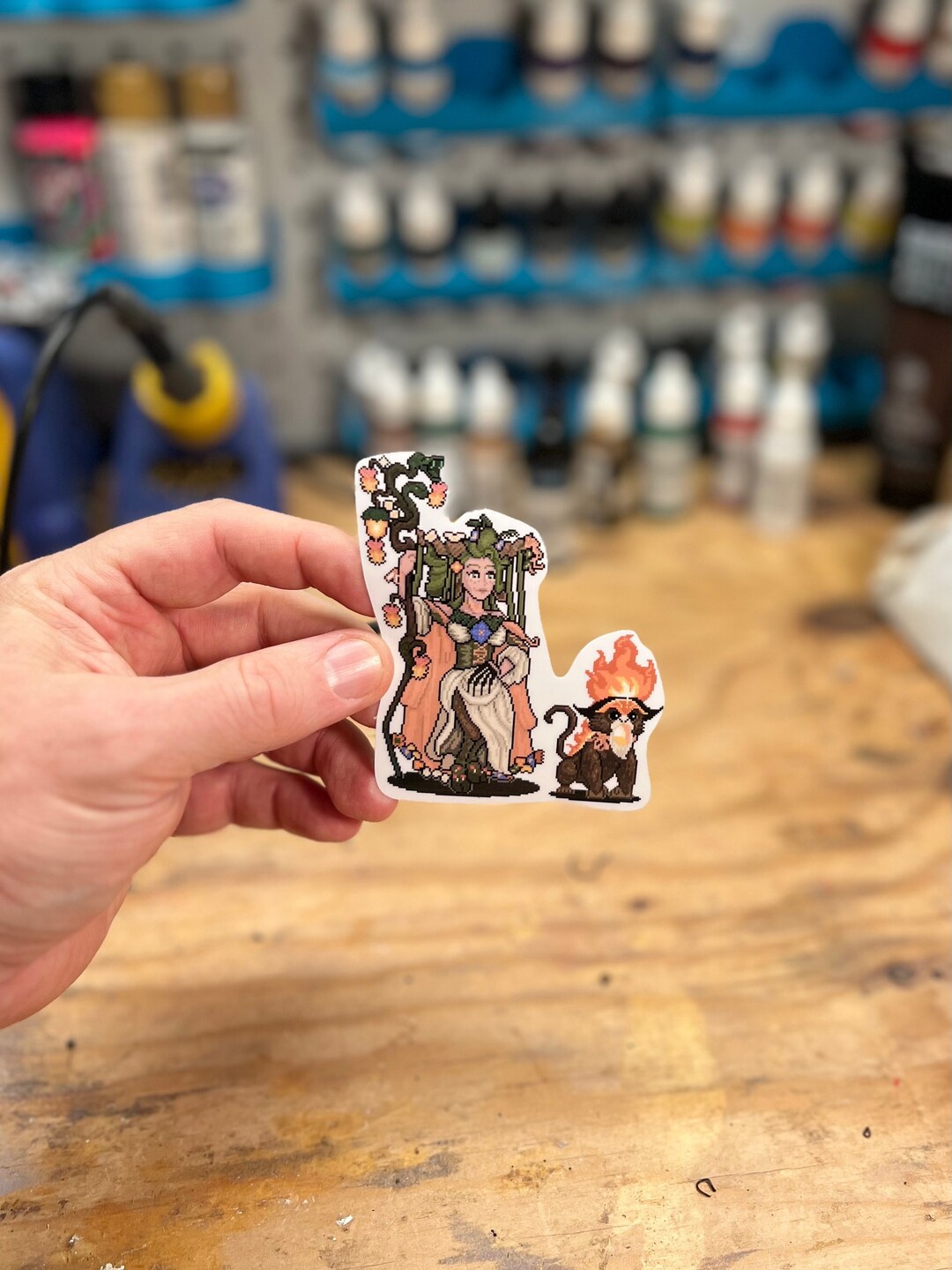 Fern Calloway Critical Role Pixel Art Vinyl Sticker Decal, Laptop ...