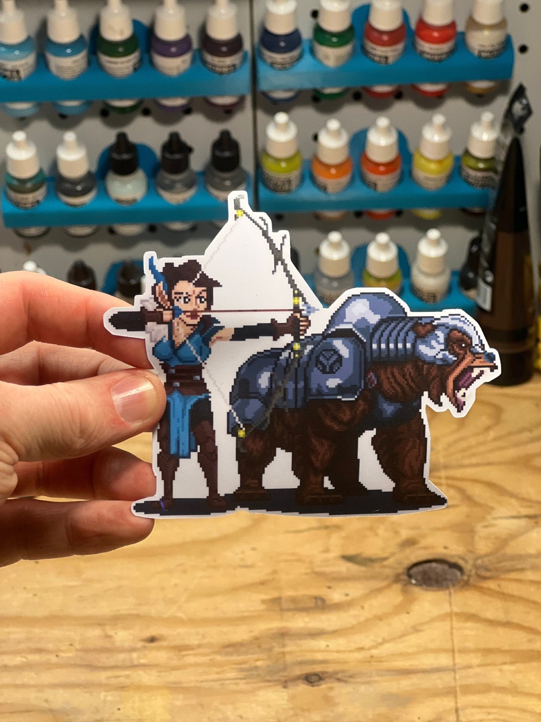 Vex’ahlia Vessar and Trinket Pixel Art Vinyl Sticker Critical Role ...