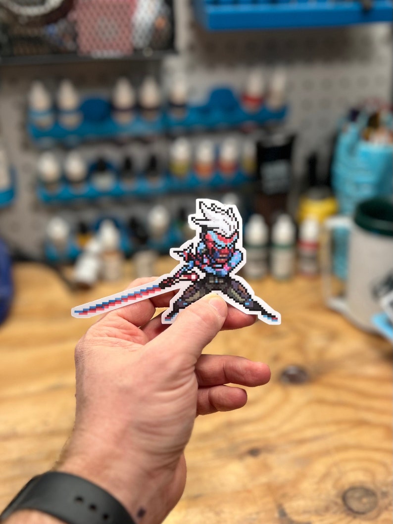 Cyber Demon Genji Pixel Spray Overwatch 2 Vinyl Sticker - Etsy