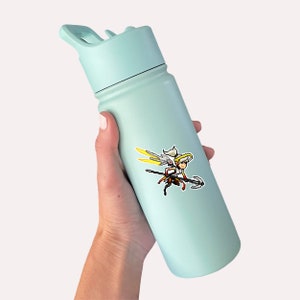 Overwatch 2 Mercy Pixel Spray Vinyl Sticker Decal, Laptop, Phone ...