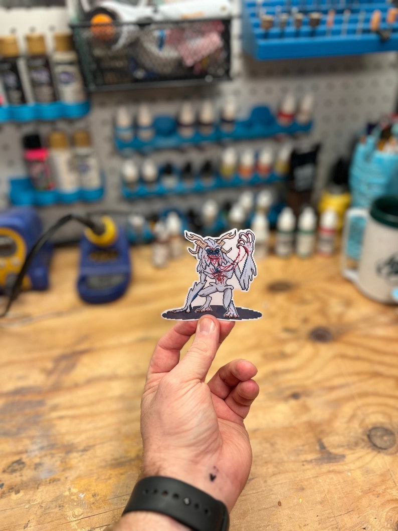 Wendigo Pixel Art Vinyl Sticker - Etsy