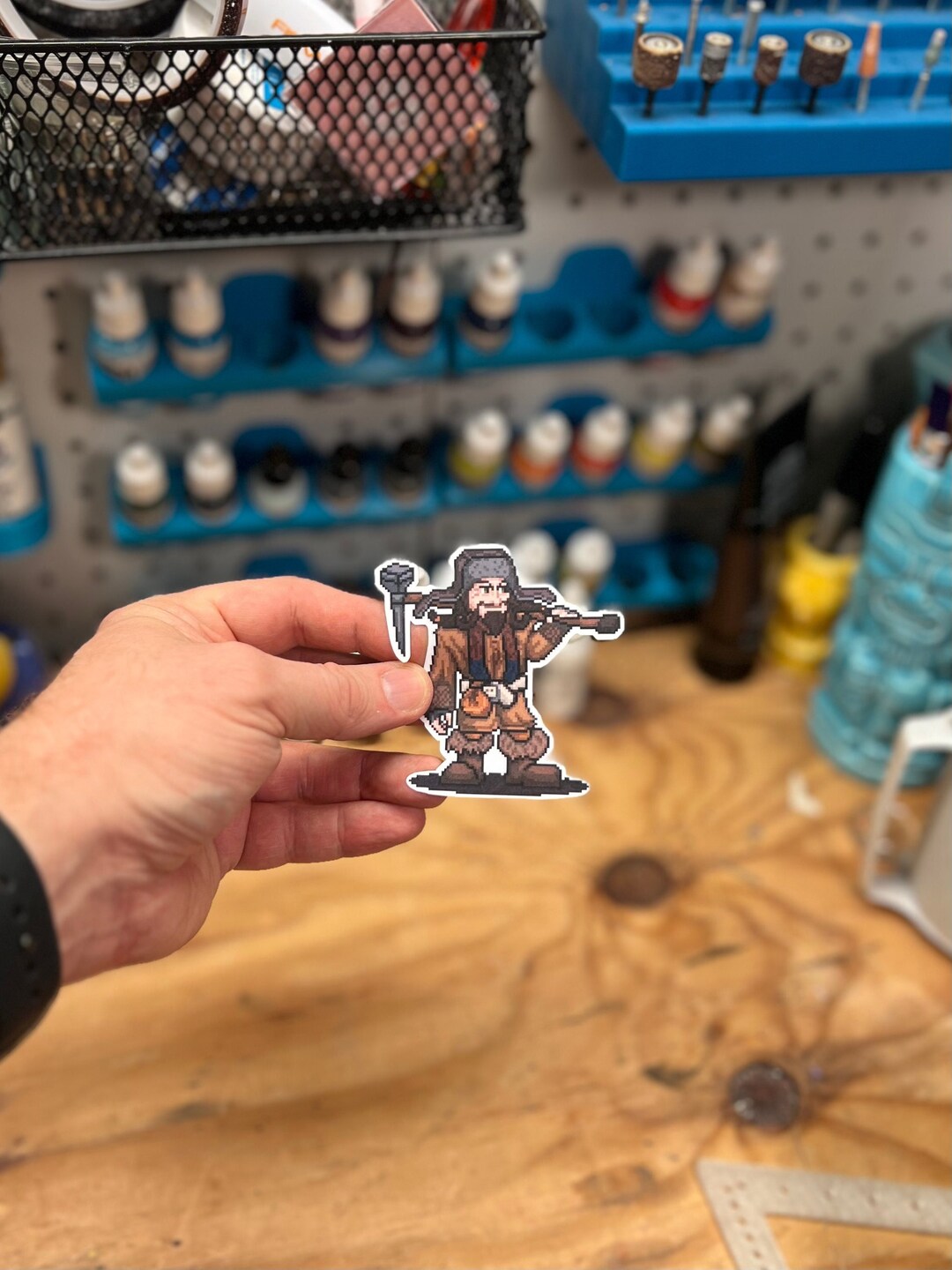 Bofur, Dwarf of Erebor Pixel Art Vinyl Sticker Decal, Laptop, Phone ...