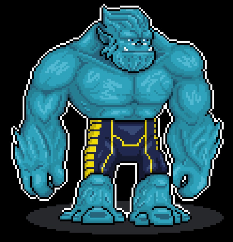 Beast X-men Pixel Art Vinyl Stickerdecal Laptop Phone - Etsy