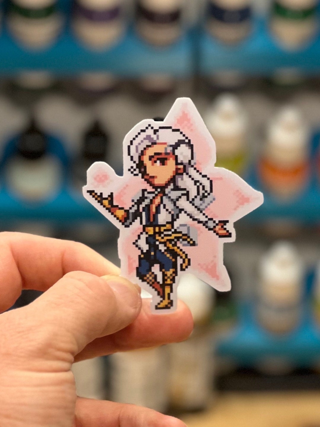 Overwatch 2 Lifeweaver Pixel Spray Vinyl Sticker - Decal, Laptop, Phone ...