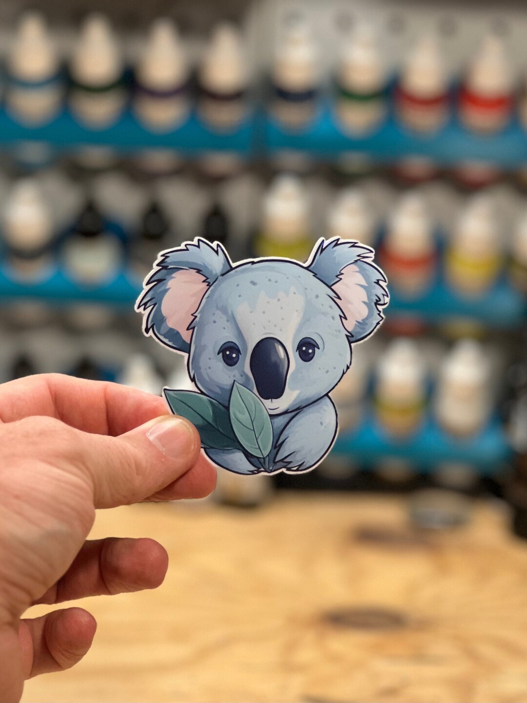 Cute Kawaii Koala Sticker - Vinyl, Decal, Laptop, Phone, Unique, Cool ...