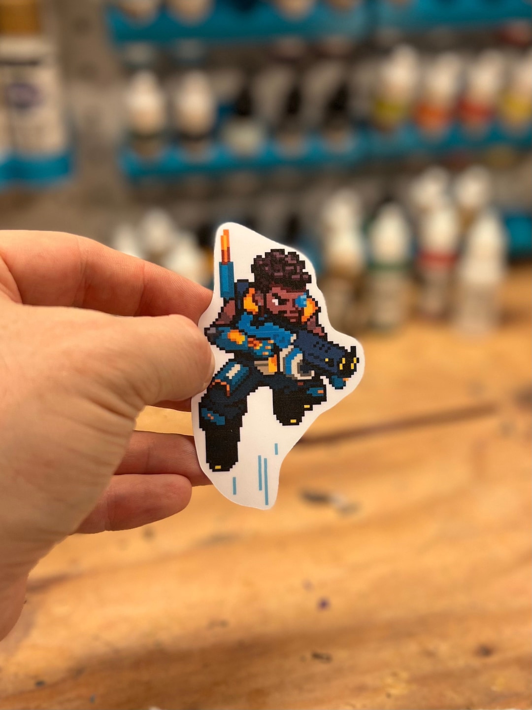Overwatch 2 Baptiste Pixel Spray Vinyl Sticker Decal, Laptop, Phone ...
