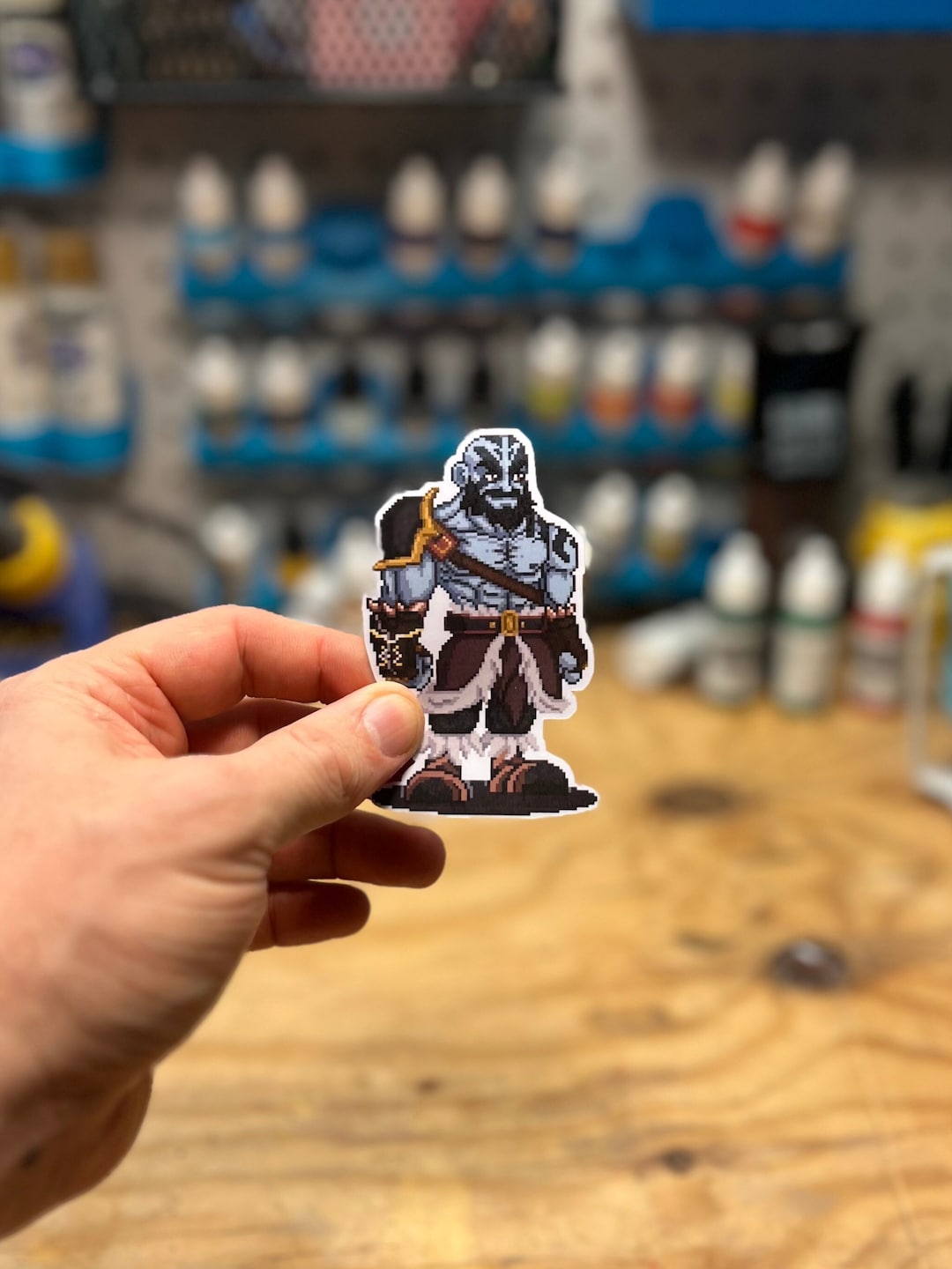 Grog Strongjaw Pixel Art Vinyl Sticker Critical Role Goliath Barbarian ...