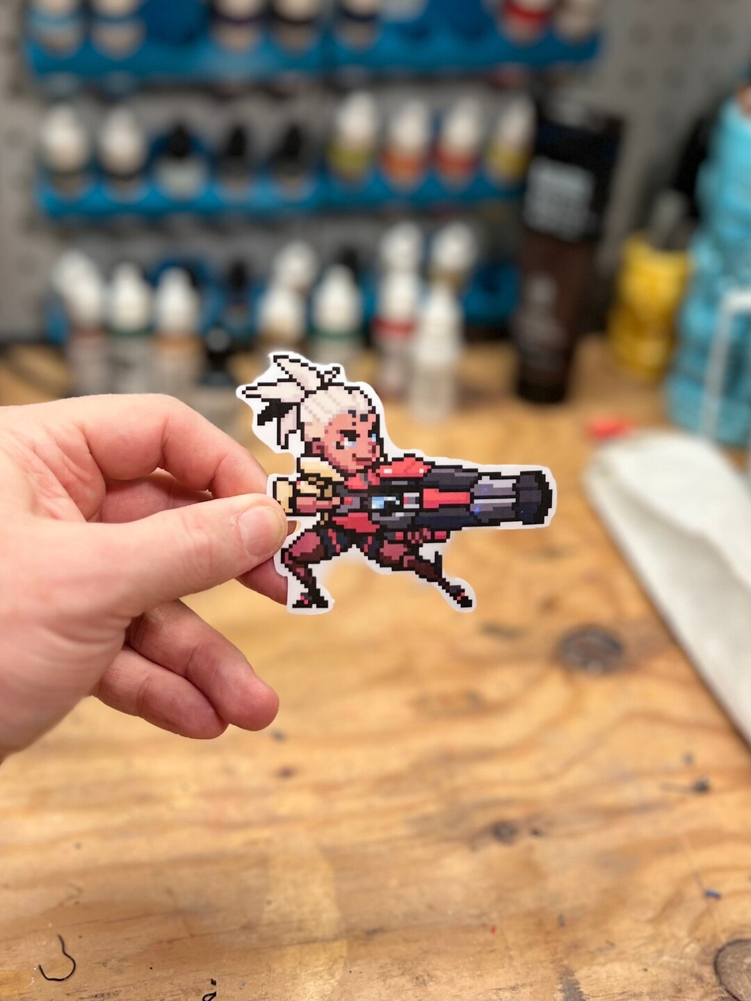 Overwatch 2 Sojourn Pixel Spray Vinyl Sticker Decal, Laptop, Phone ...