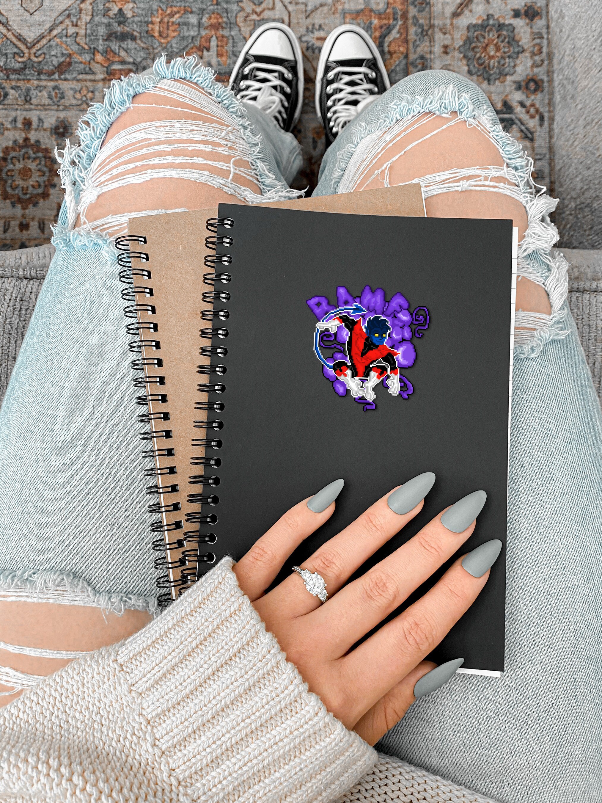 Nightcrawler X-men Pixel Art Vinyl Sticker Decal Laptop - Etsy