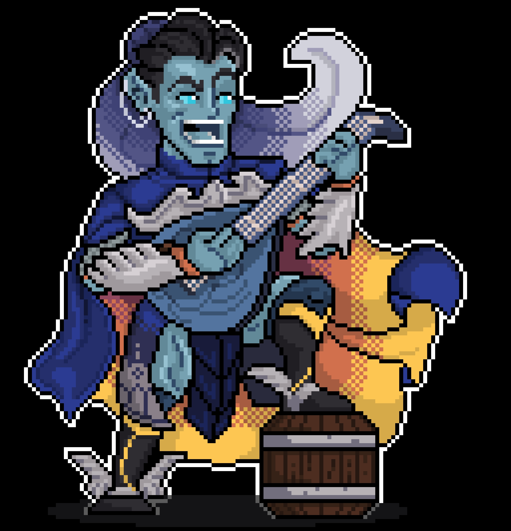 Dorian Storm Critical Role Pixel Art Vinyl Sticker - Etsy