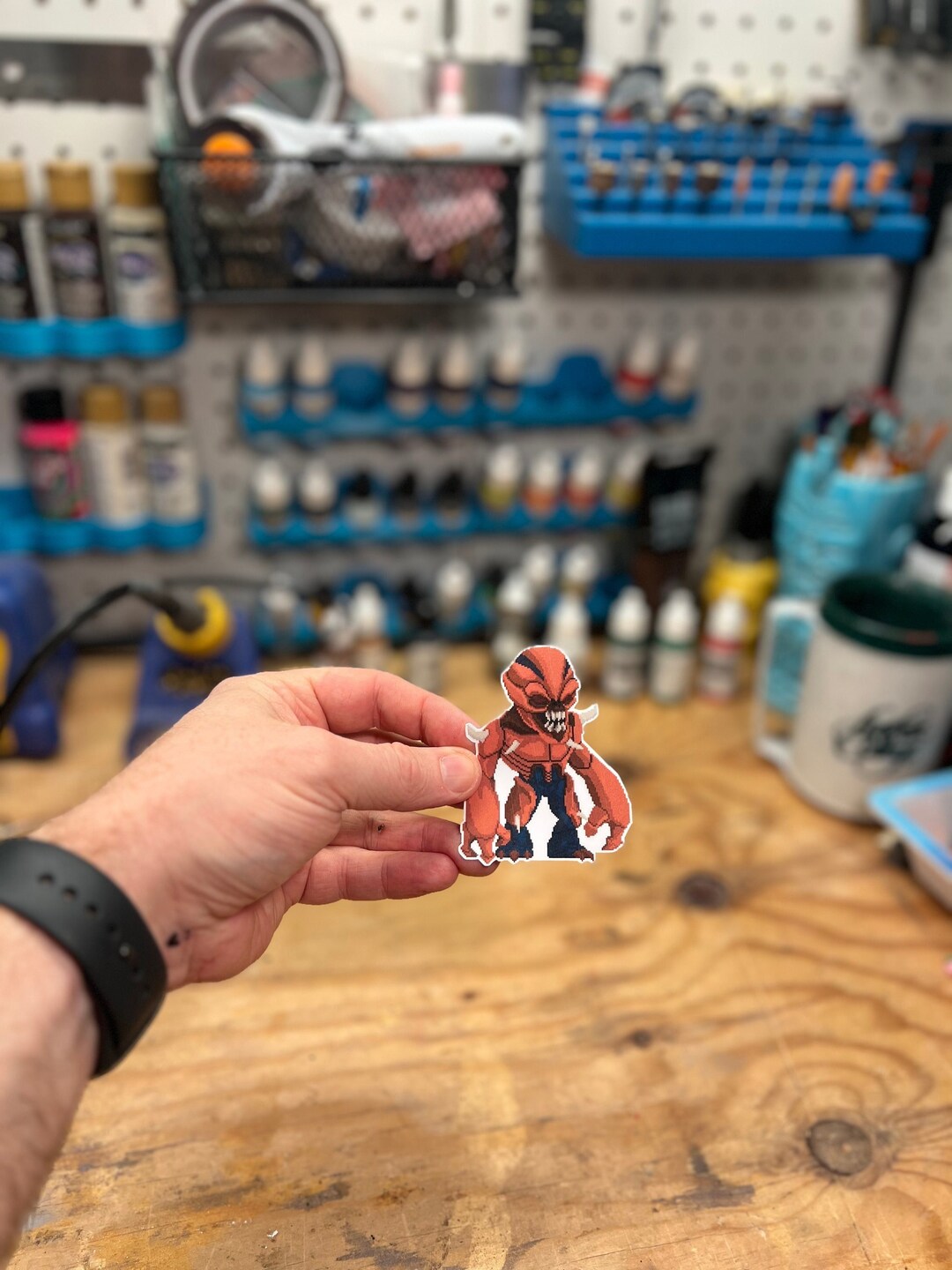 Imp Doom Eternal Pixel Art Vinyl Sticker Decal, Laptop, Phone, Gamer ...