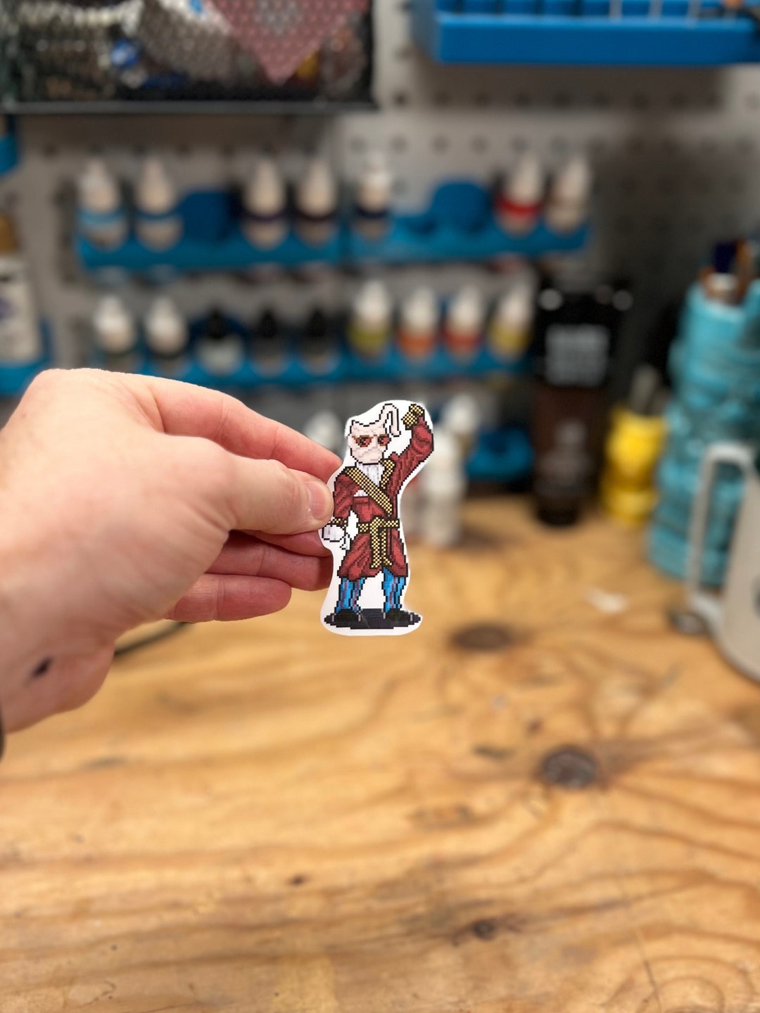 Pixel Art Invisible Man Sticker - Vinyl, Decal, Laptop, Phone, Classic ...