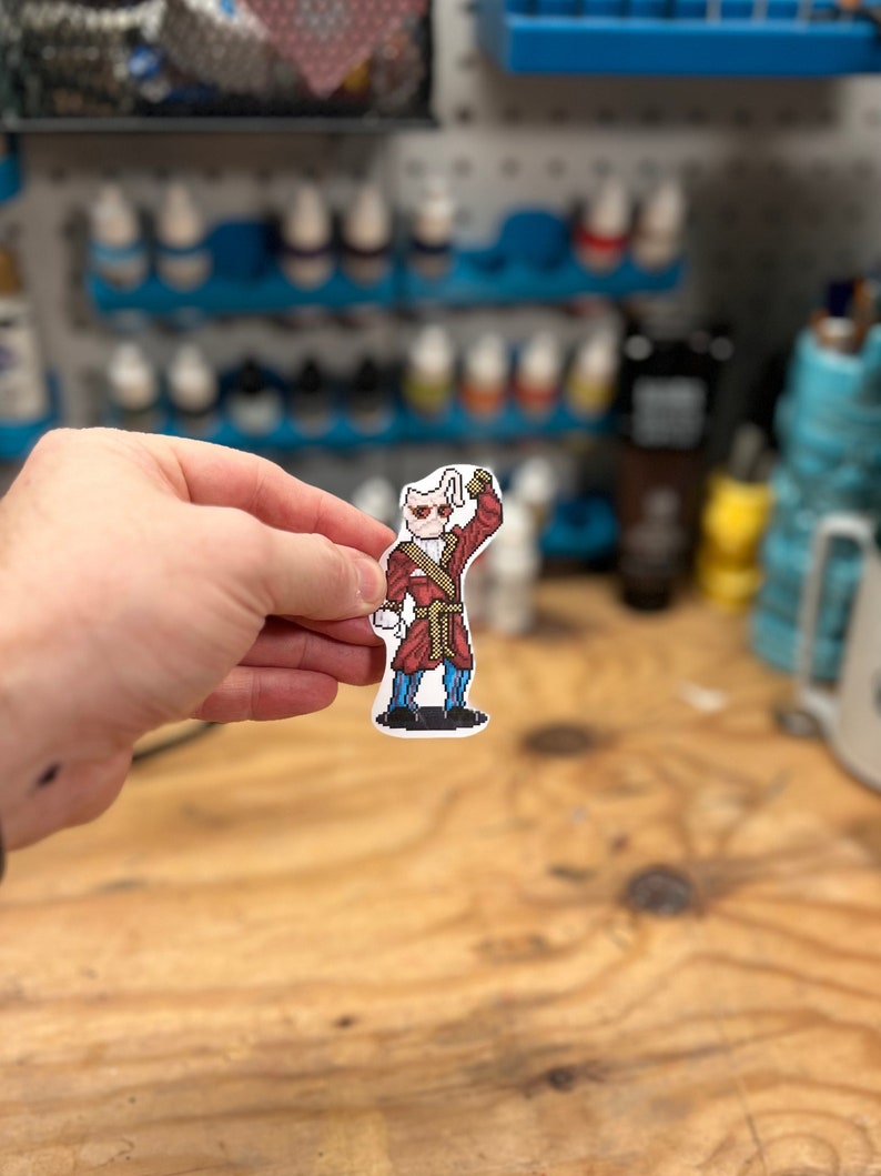 Pixel Art Invisible Man Sticker Vinyl Decal Laptop Phone - Etsy