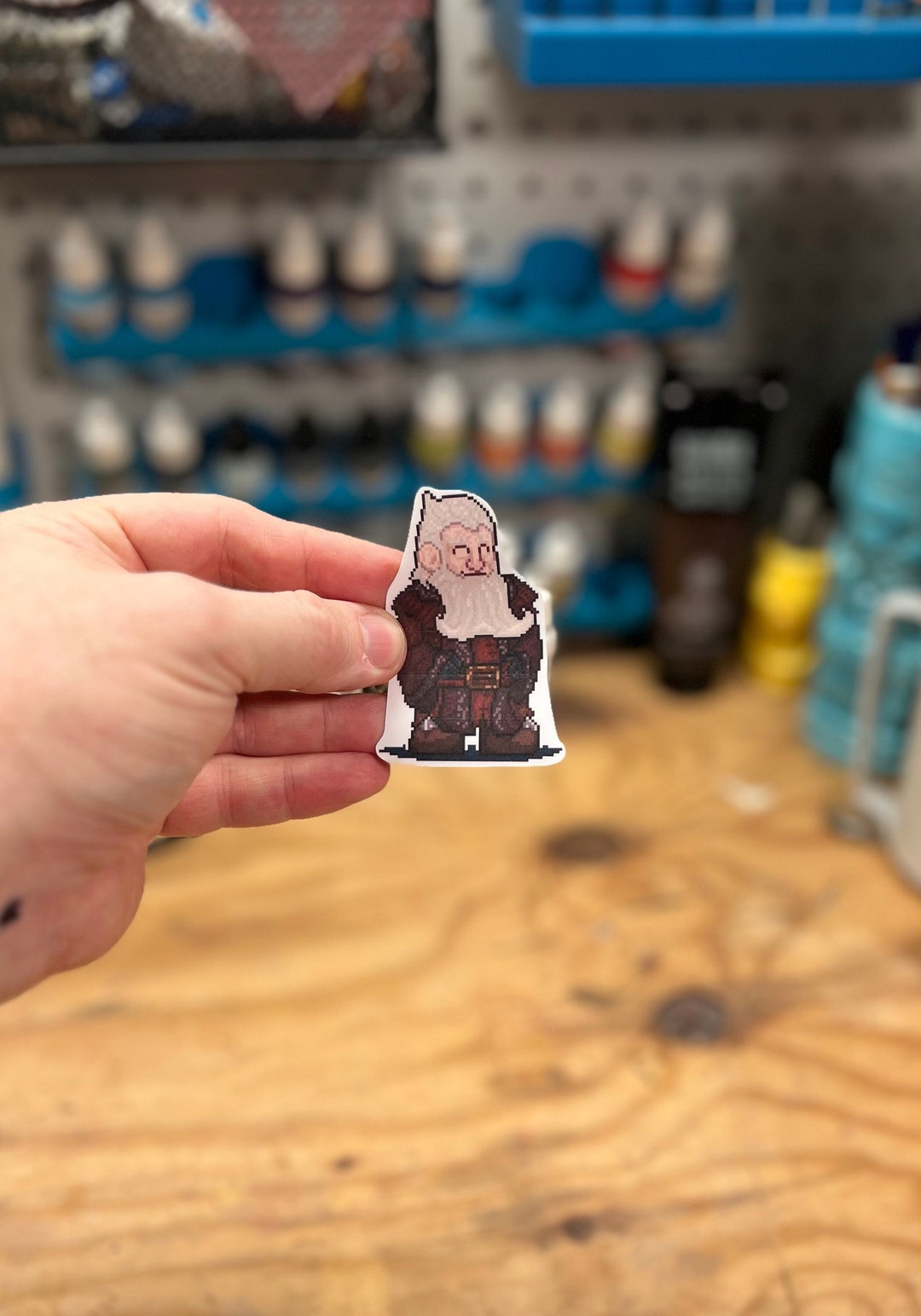 Balin, Dwarf of Erebor Pixel Art Vinyl Sticker Decal, Laptop, Phone ...