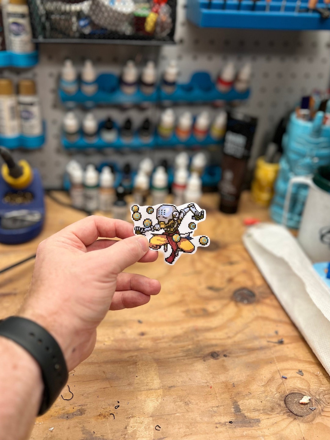 Overwatch 2 Zenyatta Pixel Spray Vinyl Sticker Decal, Laptop, Phone ...