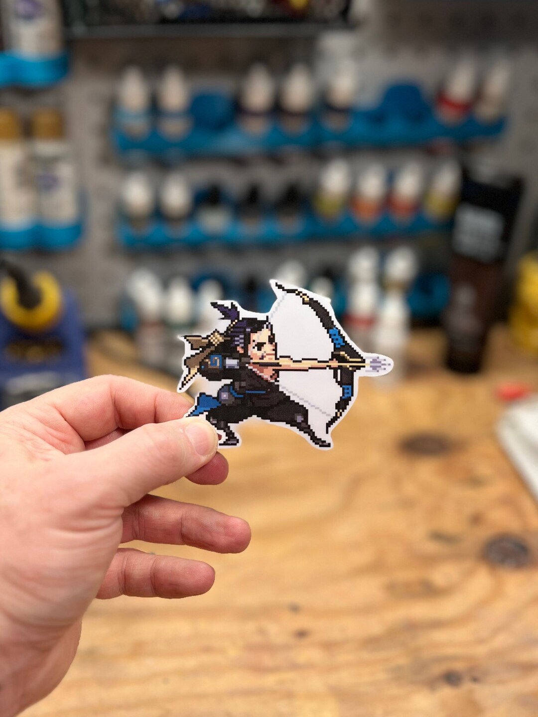 Overwatch 2 Hanzo Pixel Spray Vinyl Sticker Decal, Laptop, Phone ...
