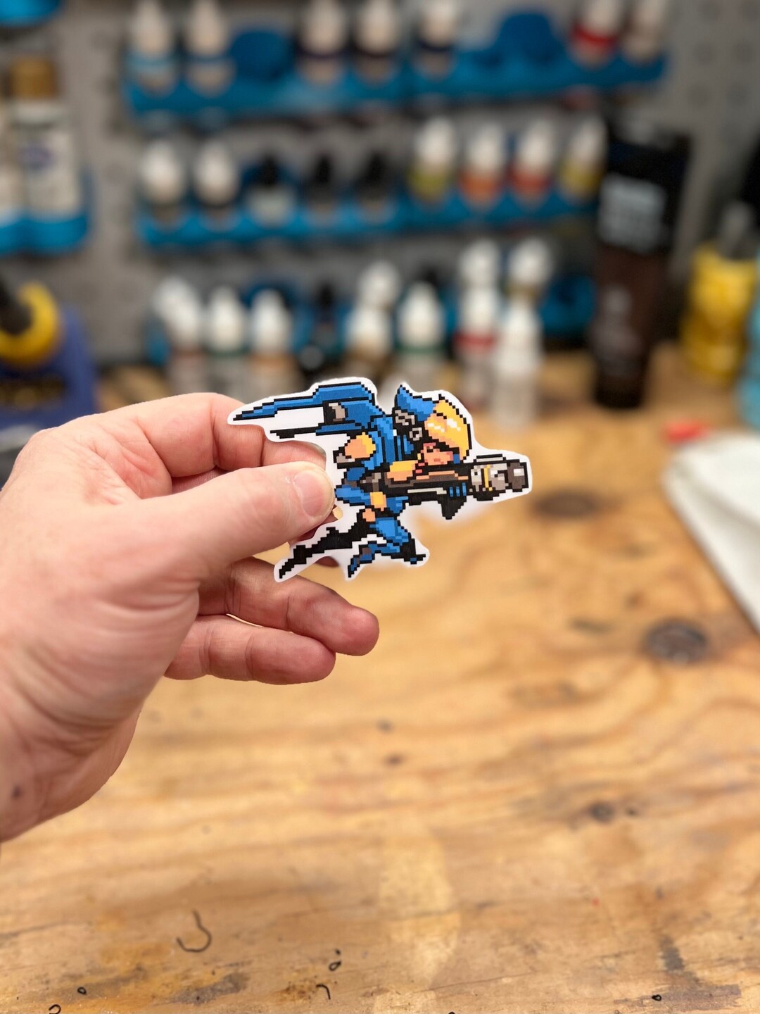 Overwatch 2 Pharah Pixel Spray Vinyl Sticker Decal, Laptop, Phone ...