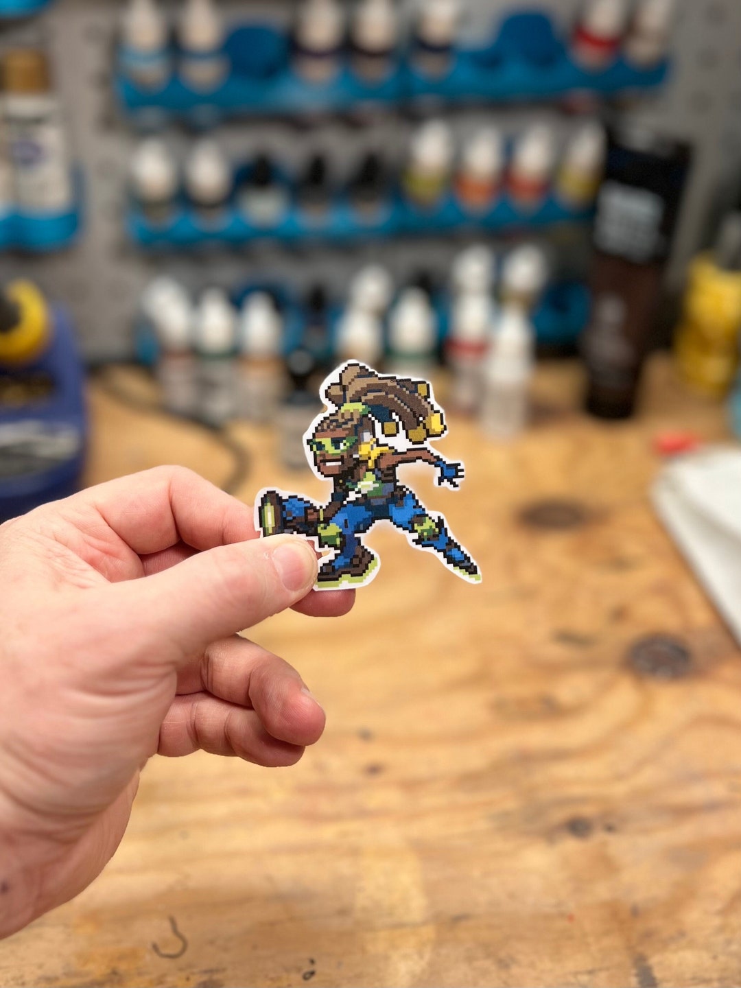 Overwatch 2 Lucio Pixel Spray Vinyl Sticker Decal, Laptop, Phone ...