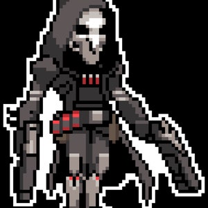 Overwatch 2 Reaper Pixel Spray Vinyl Sticker Decal, Laptop, Phone ...