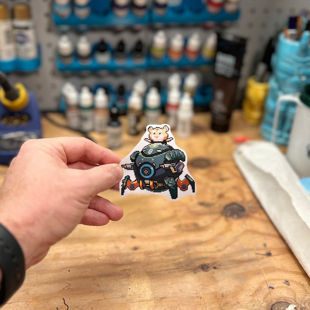 Overwatch 2 Wrecking Ball Pixel Spray Vinyl Sticker Decal, Laptop ...