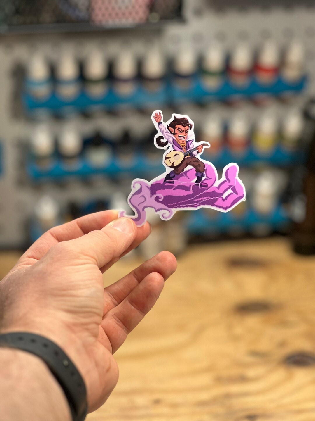 Scanlan Shorthalt Pixel Art Vinyl Sticker Critical Role Gnome Bard ...