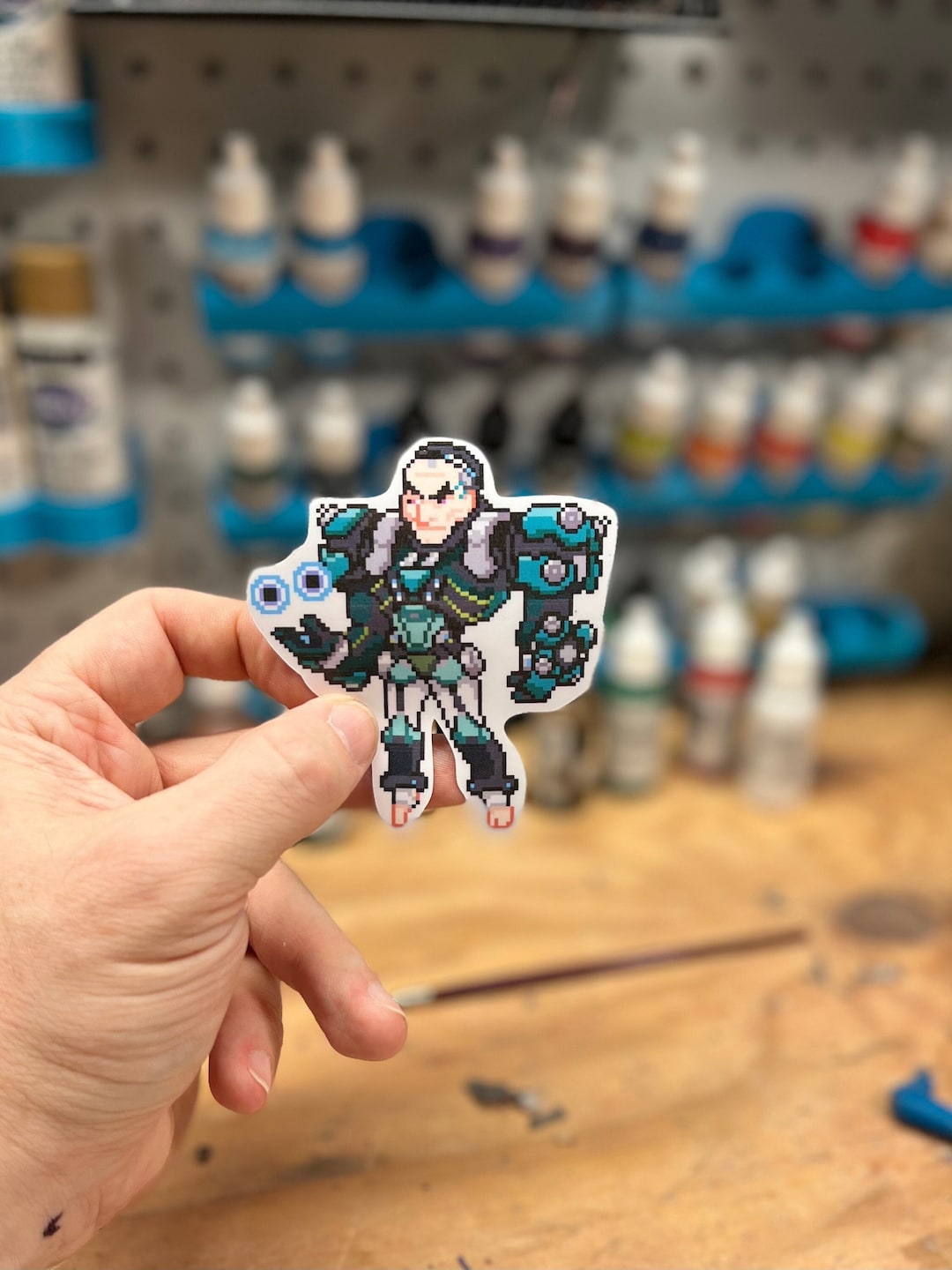 Overwatch 2 Sigma Pixel Spray Vinyl Sticker Decal, Laptop, Phone ...