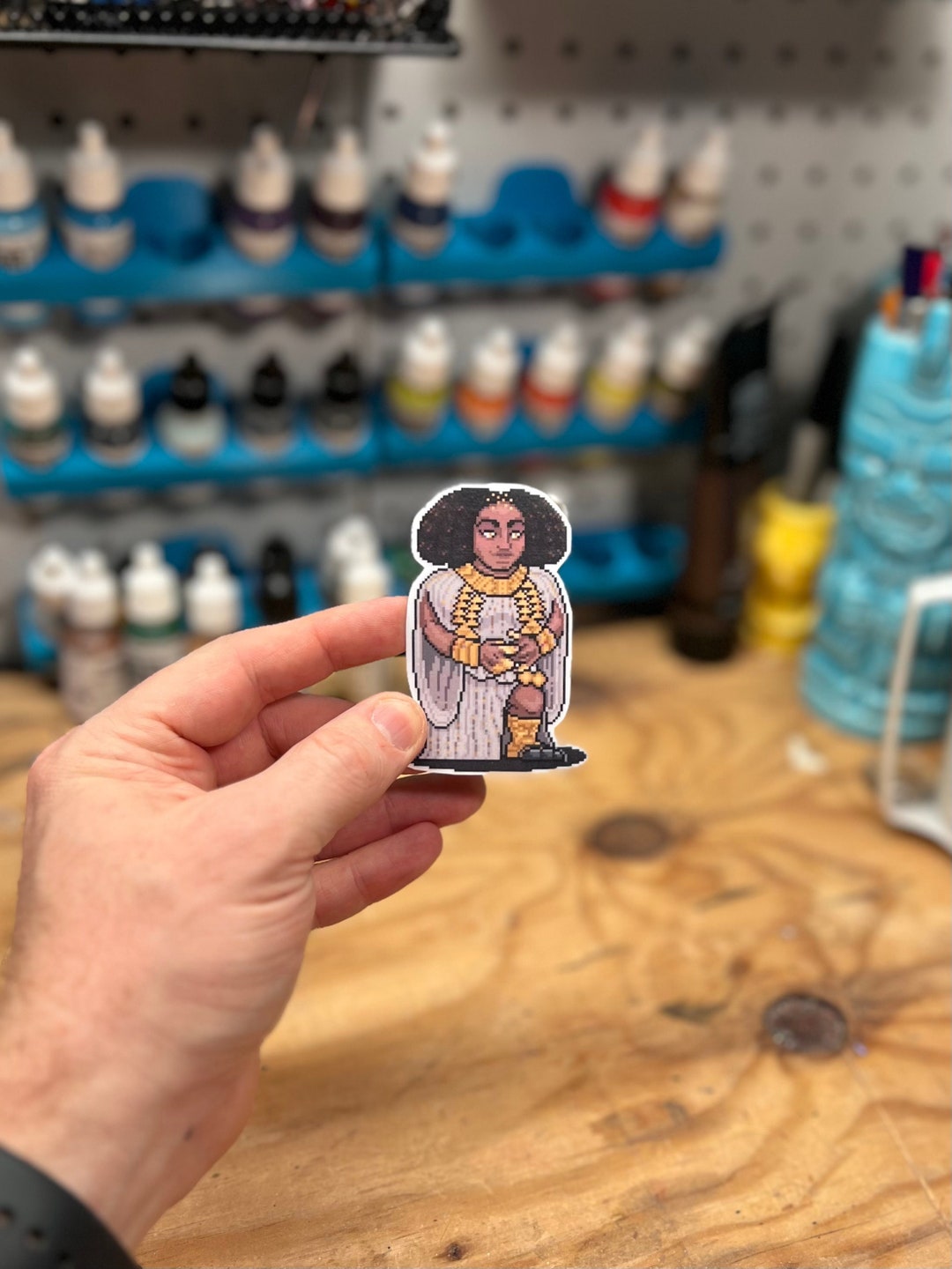 Princess Disa of Khazad-dum Pixel Art Vinyl Sticker, Rings of Power ...