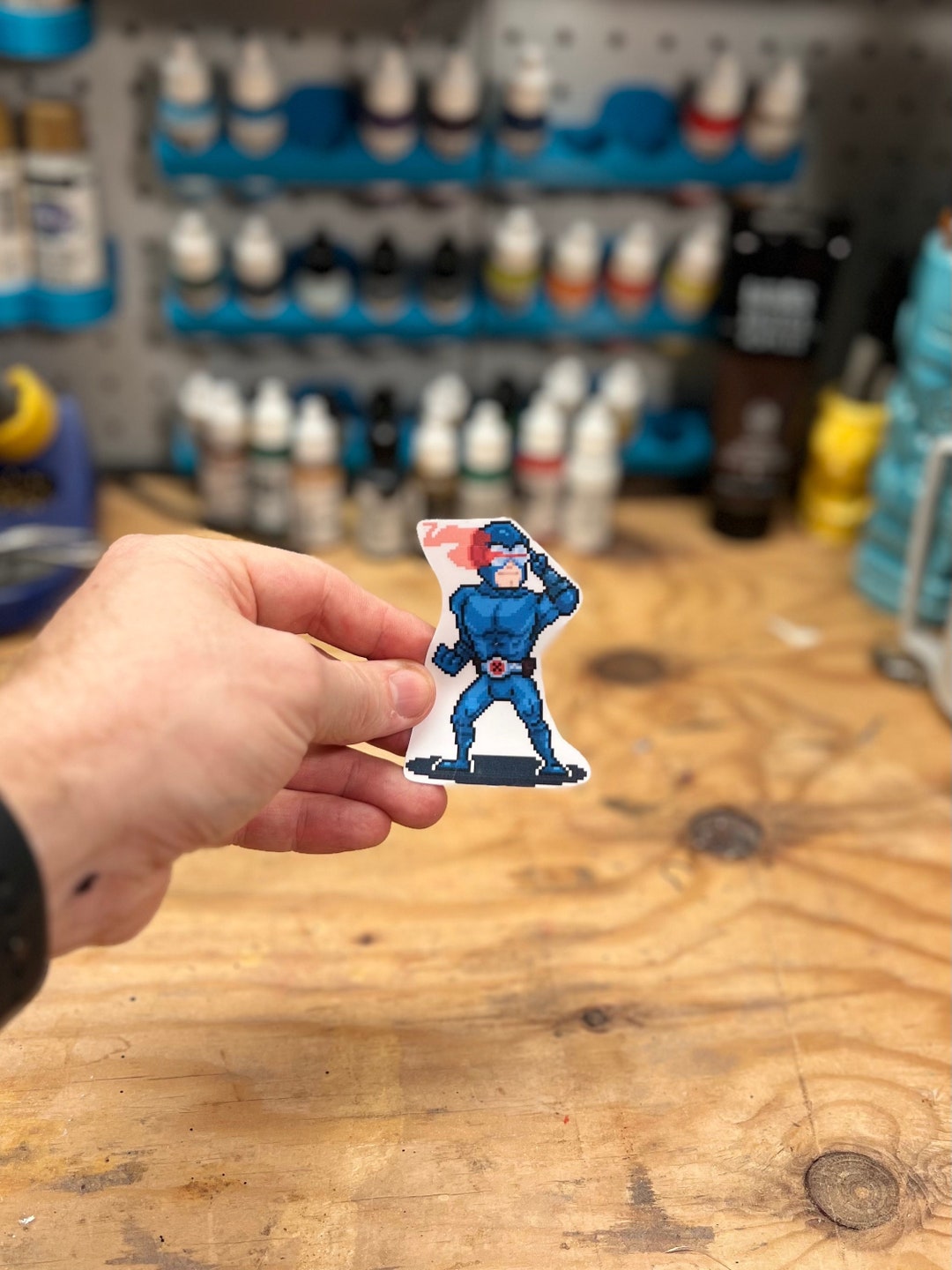 Cyclops X-men Pixel Art Vinyl Stickerdecal, Laptop, Phone, Comic, Hero ...