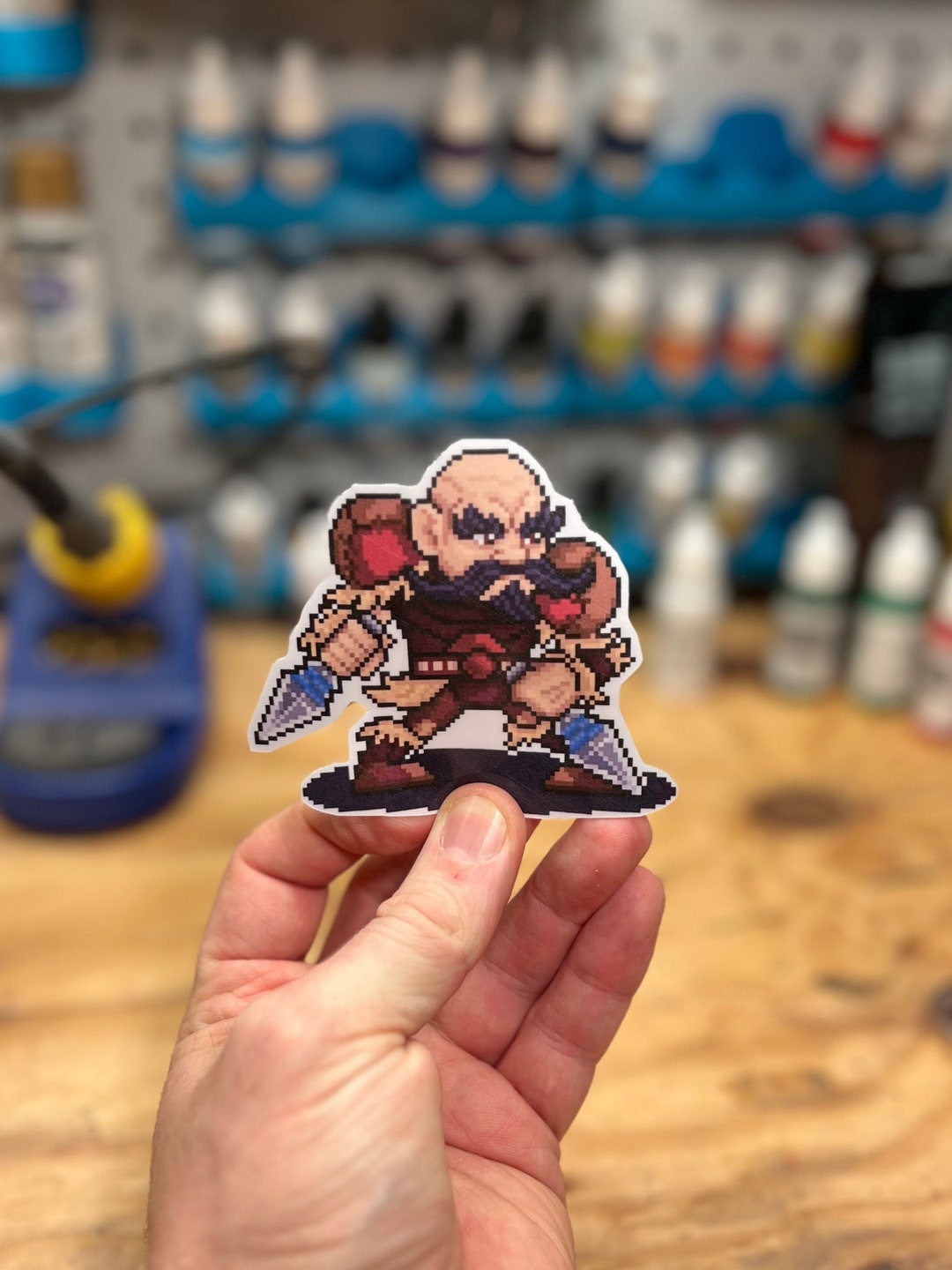Scabbs Cutterbutter, Gnome Rogue, Pixel Art Vinyl Sticker World of ...