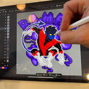 Overwatch 2 Ashe Pixel Spray Vinyl Sticker Decal, Laptop, Phone, Gaming ...