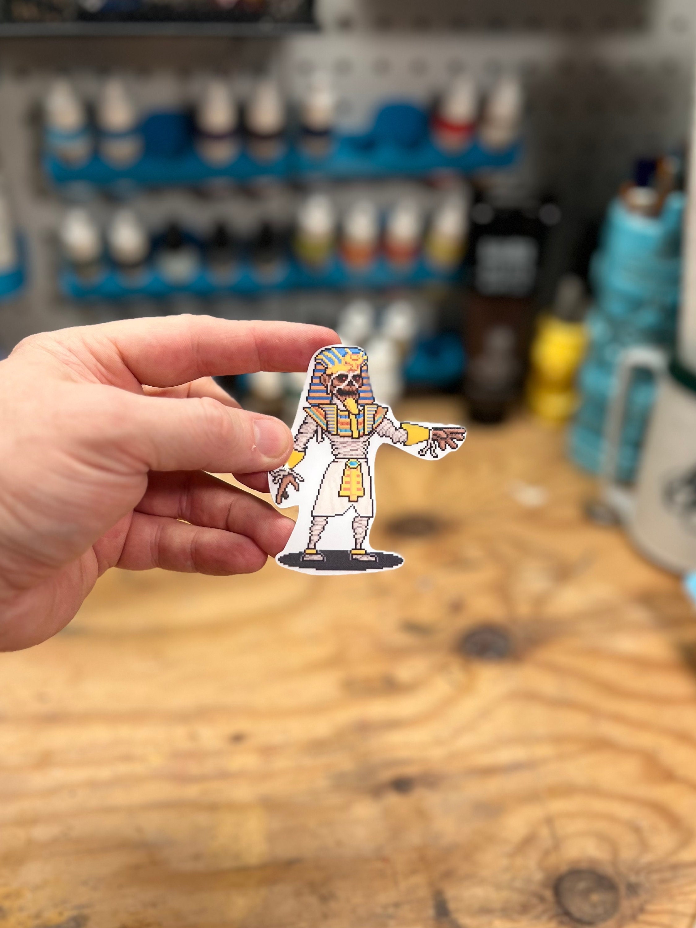 Pixel Art Mummy Sticker Vinyl Decal Laptop Phone - Etsy Australia