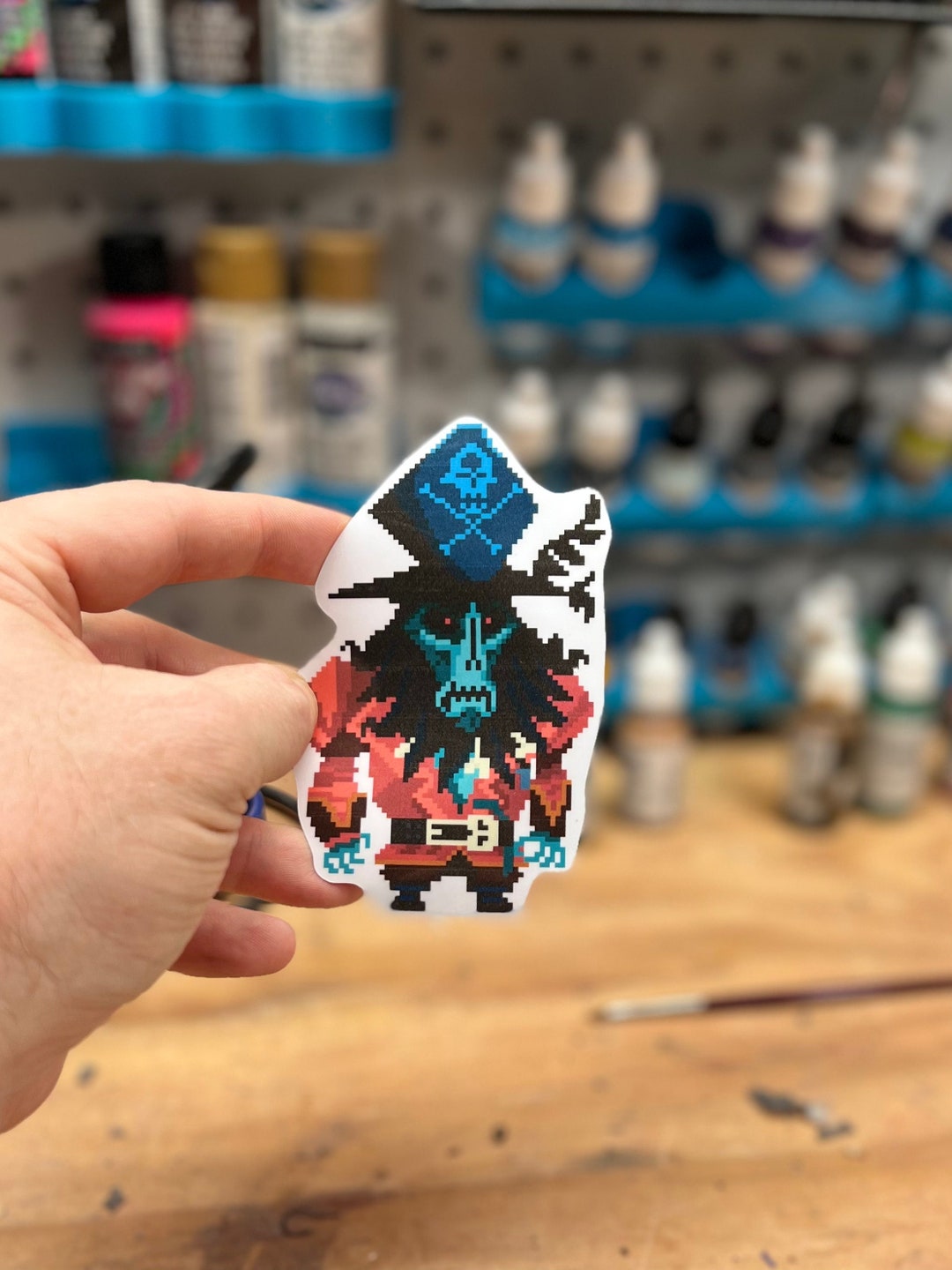 Lechuck Monkey Island Pixel Art Vinyl Sticker Decal, Laptop, Phone ...