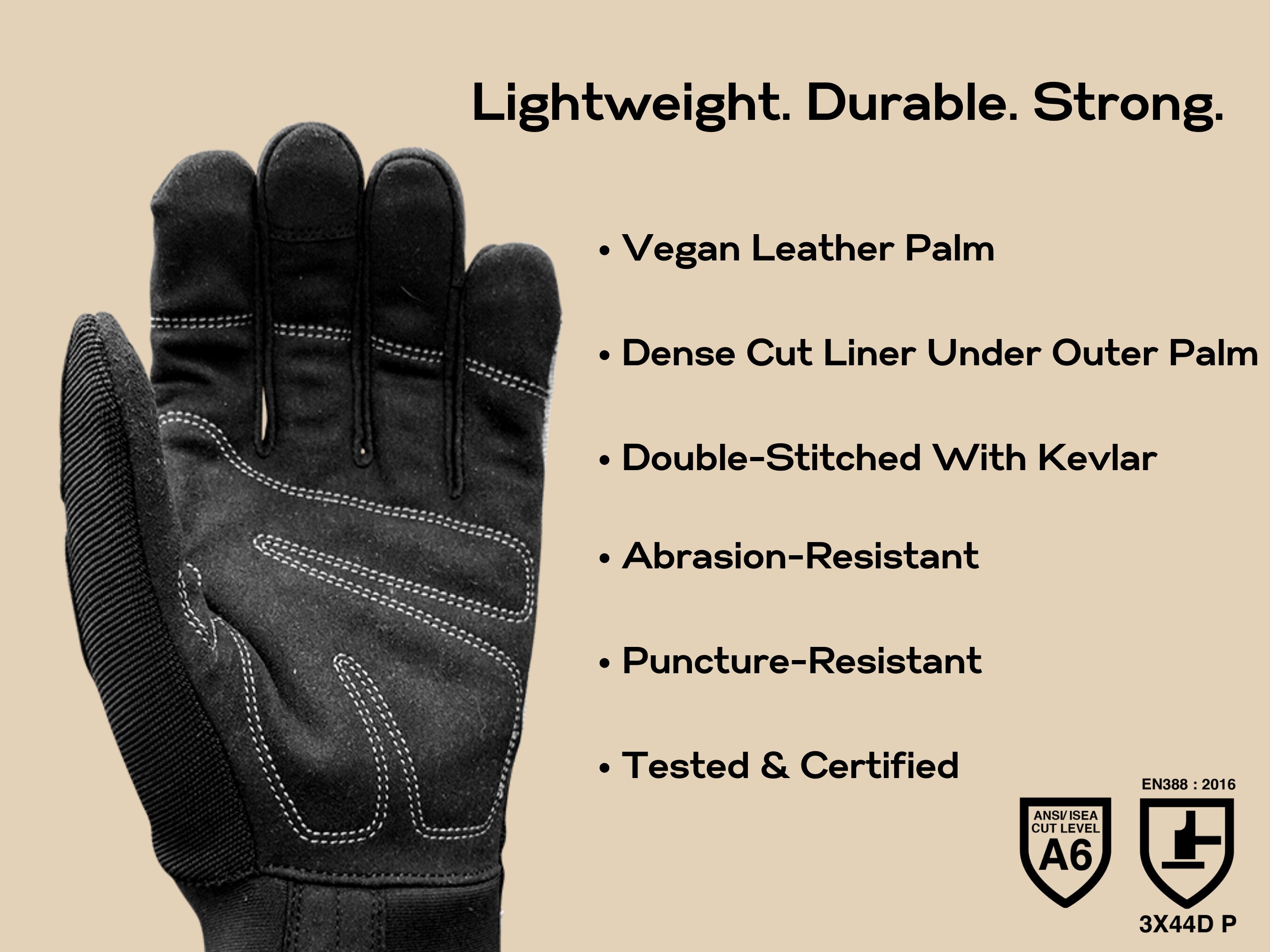 Handmax Pro Work Gloves for Men High Cut Resistance A6 - Etsy
