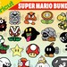 Super Mario Outline Svg Bundle, Instant Download Bundle, Mario Bros ...