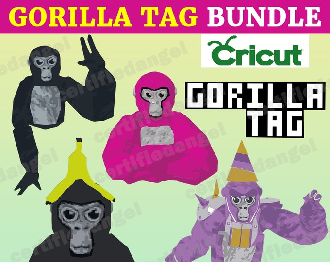 Gorilla Tag Character Cricut Bundle | Gorilla Tag Vector Art SVG ...